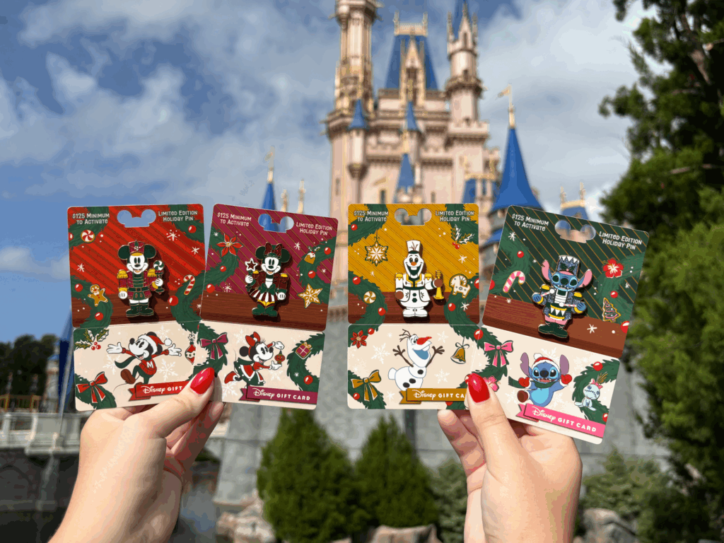 2025 Disney Holiday Gift Cards with Free Limited Edition Pins | Disney ...
