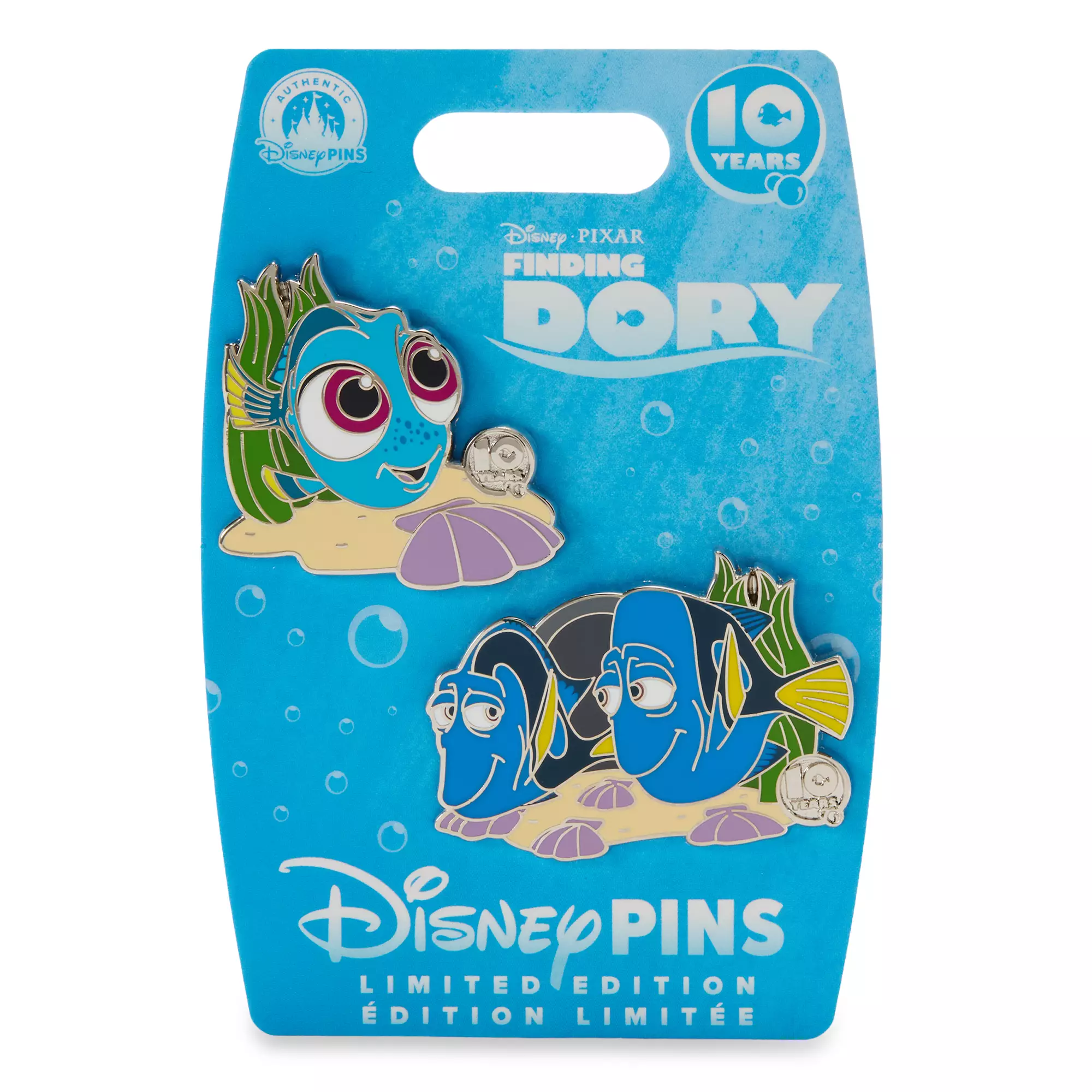 Finding Dory 10th Anniversary Pin Set at Disney Store | Disney Mouseketeer