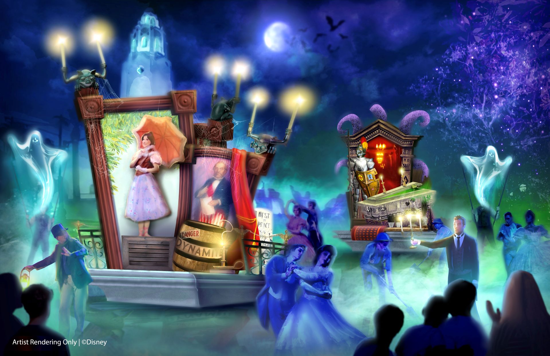 A Haunted Mansion Street Party at Oogie Boogie Bash | Disney Mouseketeer